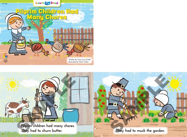 CTP絵本：Pilgrim Children Had Many Chores (SS1-1) | 英語教材のctm